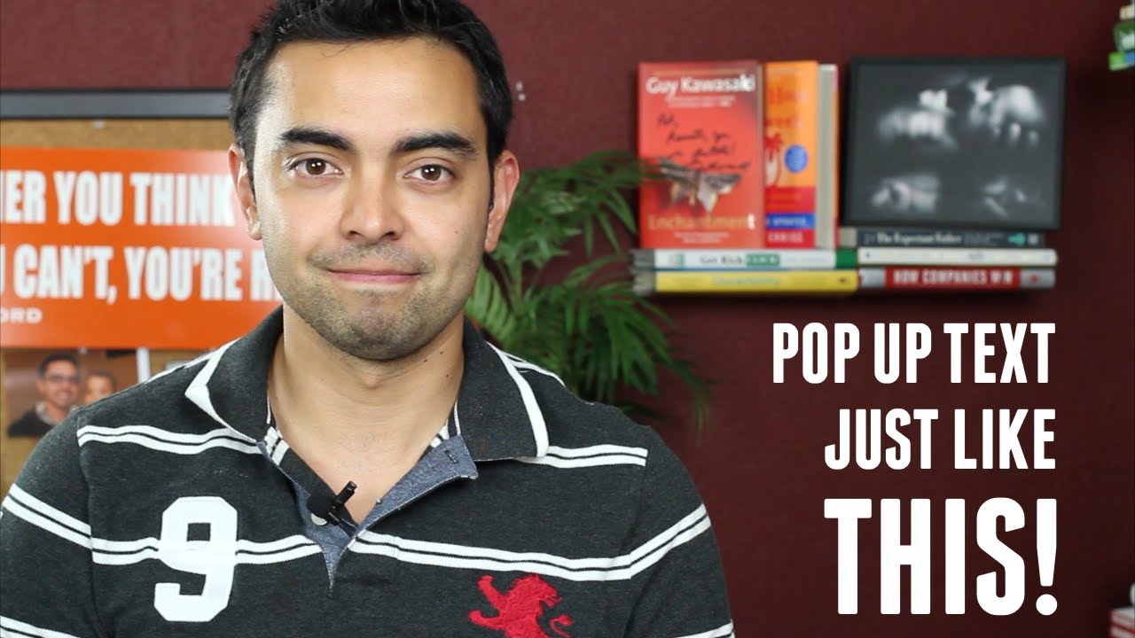 How to Add “Pop Up Text” to Your Videos | Leval Ainah