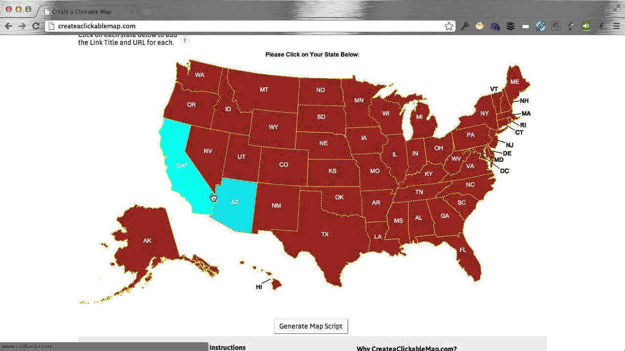 Create a Clickable (HTML5) US Map in Minutes! | Leval AinahLeval Ainah
